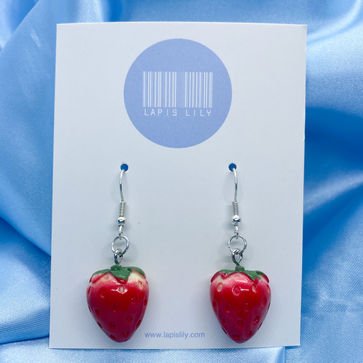 Strawberry Earrings – Lapis Lily