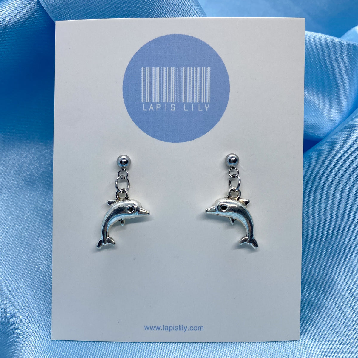 Dolphin Studs – Lapis Lily